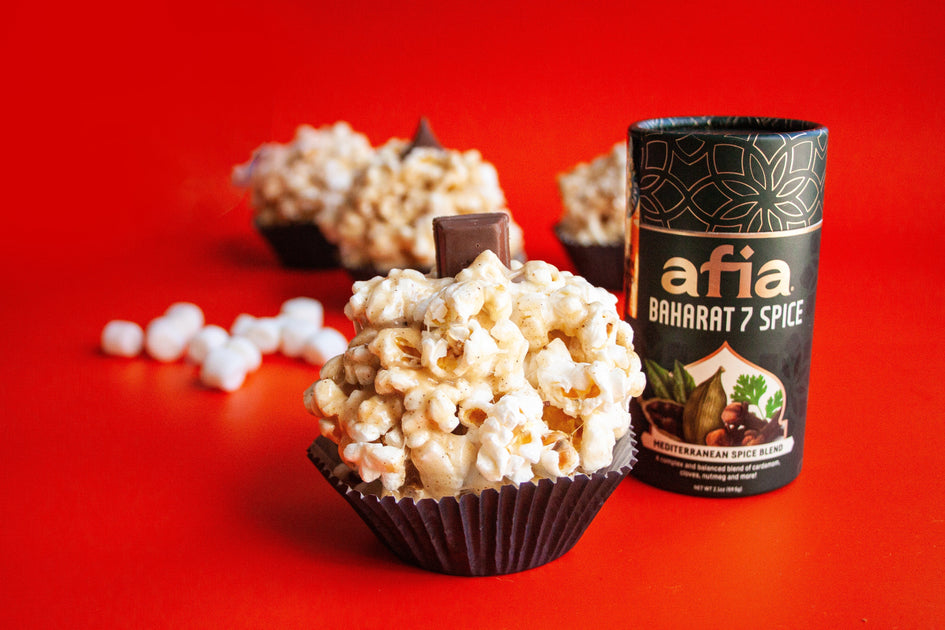 Baharat-Spiced Halloween Popcorn Balls (Easy Halloween Snack) – Afia