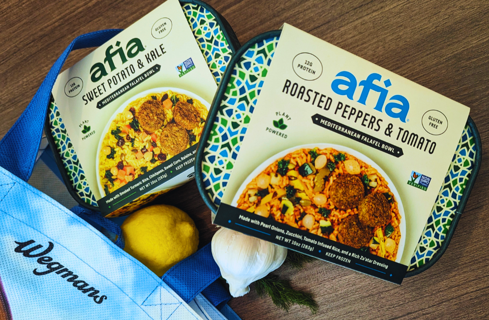 Afia's New Frozen Mediterranean Falafel Bowls Coming to Wegmans