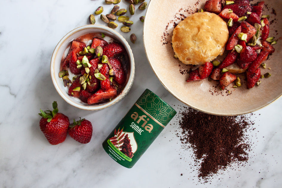 Recipe: Sumac Strawberry Topping for Breakfast or Dessert – Afia