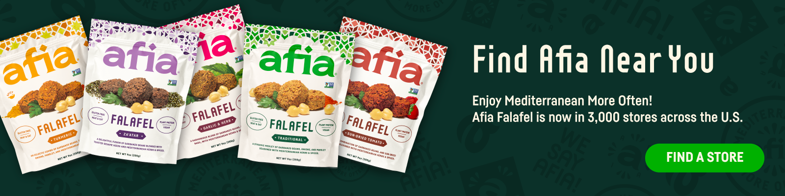Afia: Healthy frozen Mediterranean food - Mediterranean More Often